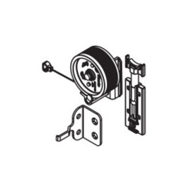 Hawa Folding Concepta, Left, 1250-1850mm - SWS Hardware