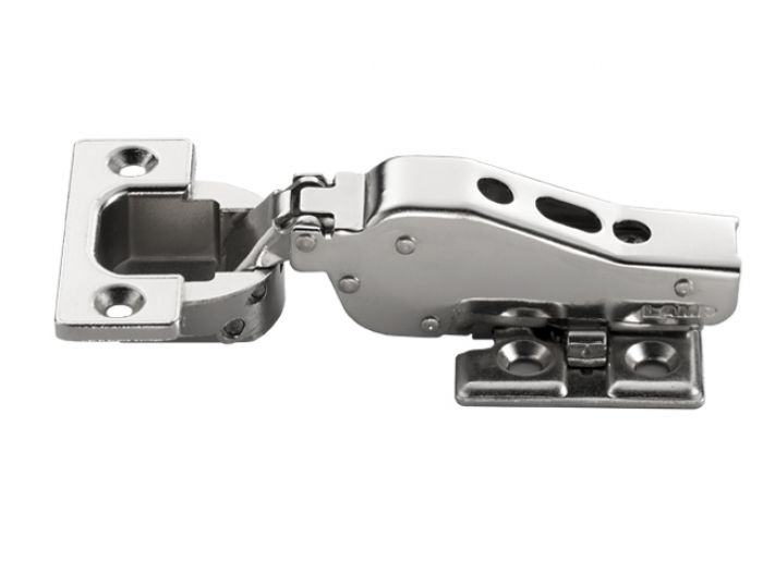 HD Concealed Cabinet Hinge Half Overlay - Nickel - SWS Hardware