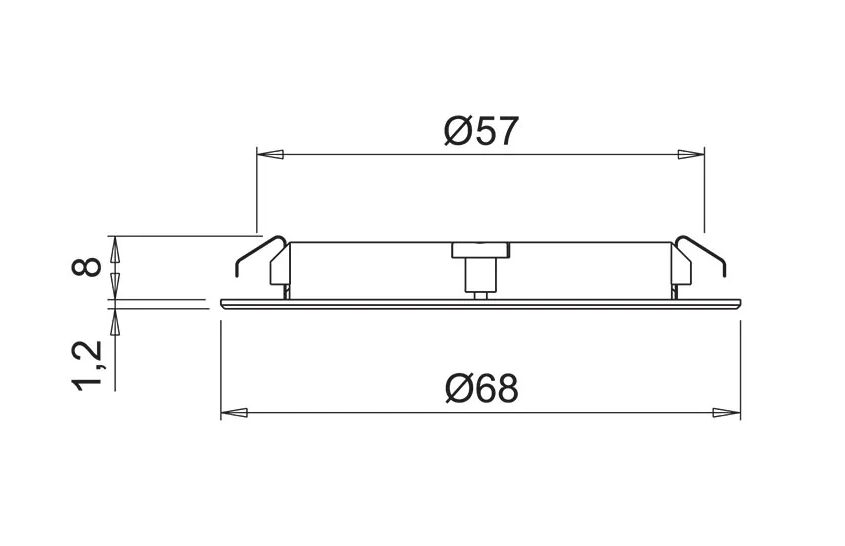 24v 3w ATOM LED Under Cabinet Dotless Spotlight 4000k - 68mm - Neutral ...