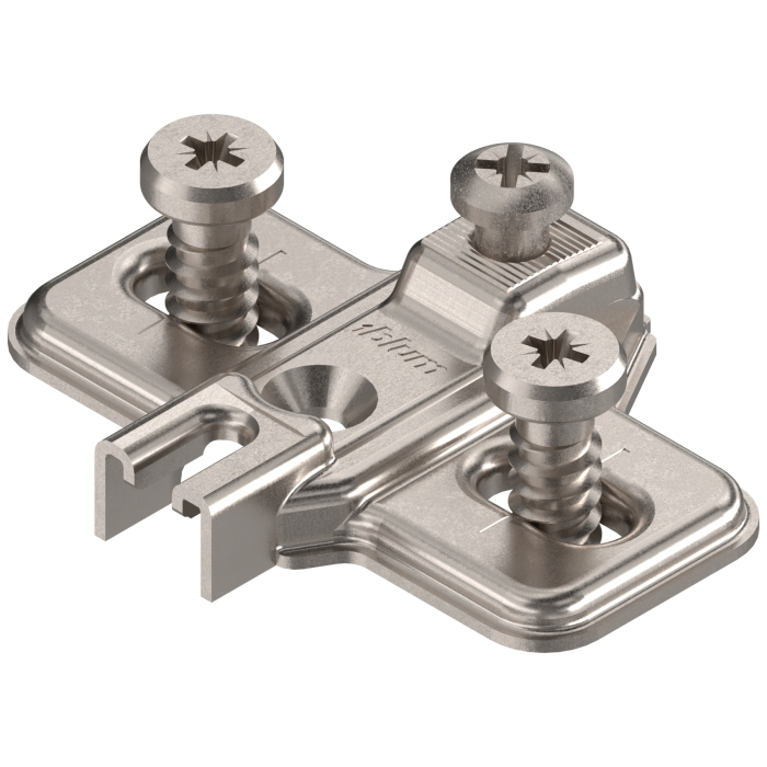 Blum Modul Mounting Plate - Cruciform - Pre-Mounted System Screws - 0mm ...