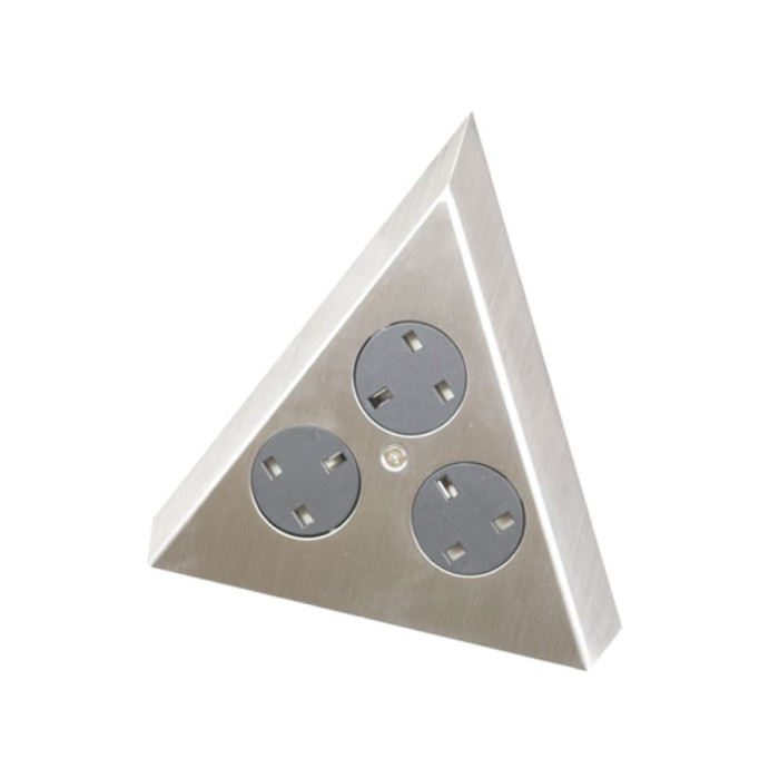 Triangular Corner Mounting 3 Gang Socket - SWS Hardware