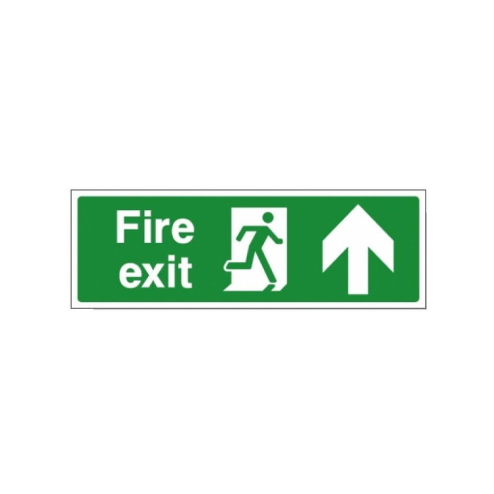 Fire Exit Sign - Arrow Pointing Up - SWS Hardware